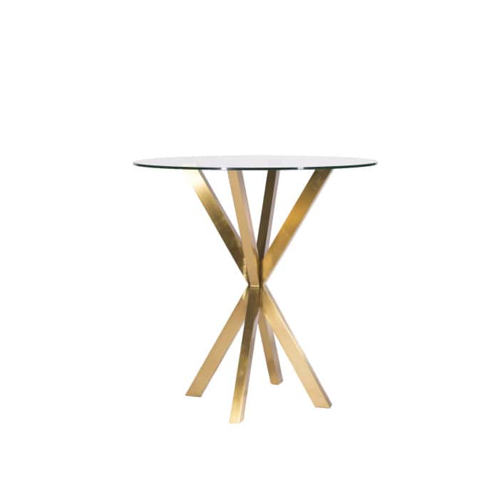 Rent Harlow Cruiser Table Gold - 40" Glass Top Cruiser & Cocktail ...